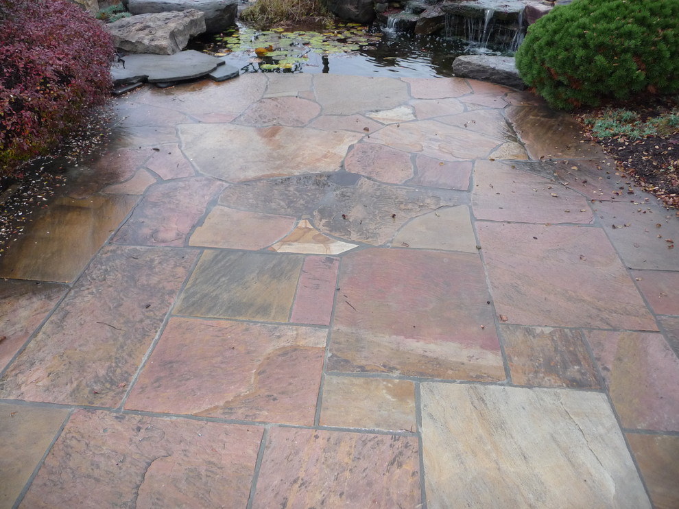 Flagstone with Pond - Contemporary - Patio - DC Metro - by Irwin Stone | Houzz
