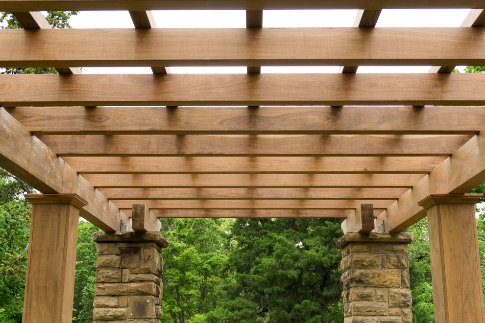 Fort Worth Botanic Garden Ipe Pergola - Rustic - Patio - Dallas - by ...