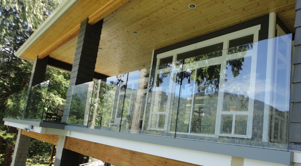 Frameless glass patio railings - Modern - Patio - Seattle - by ...