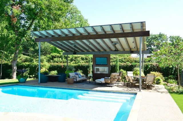 Free Standing Poolside Arbor - Contemporain - Terrasse et Patio ...
