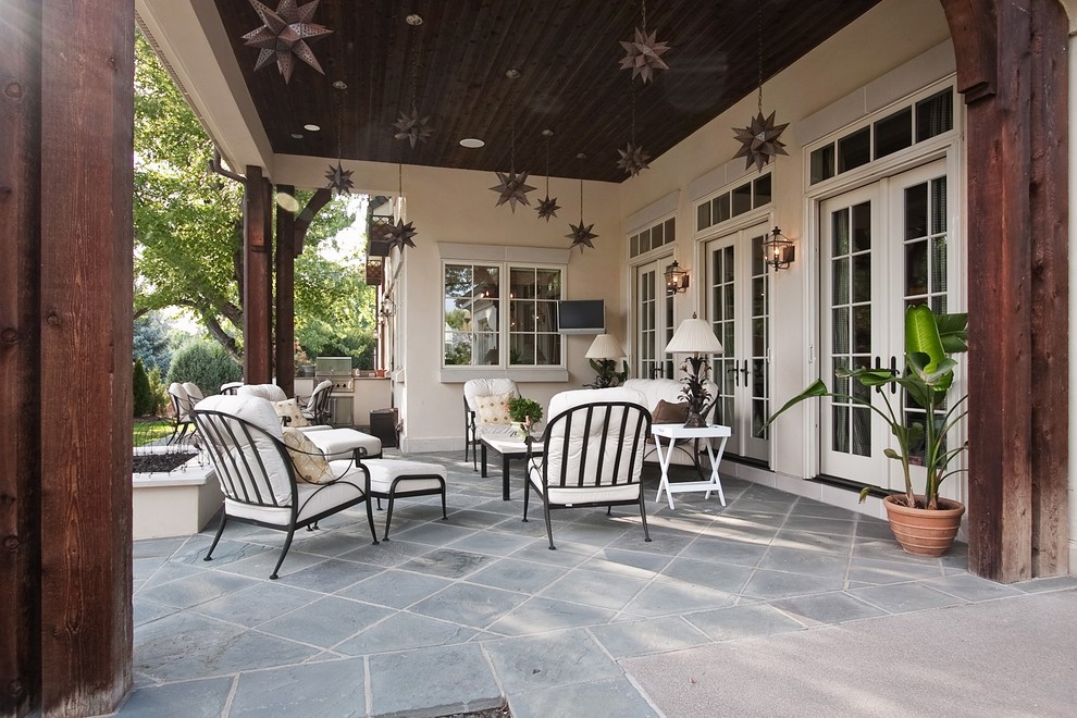 French Country Greenwood Village Custom Build - Traditional - Patio ...