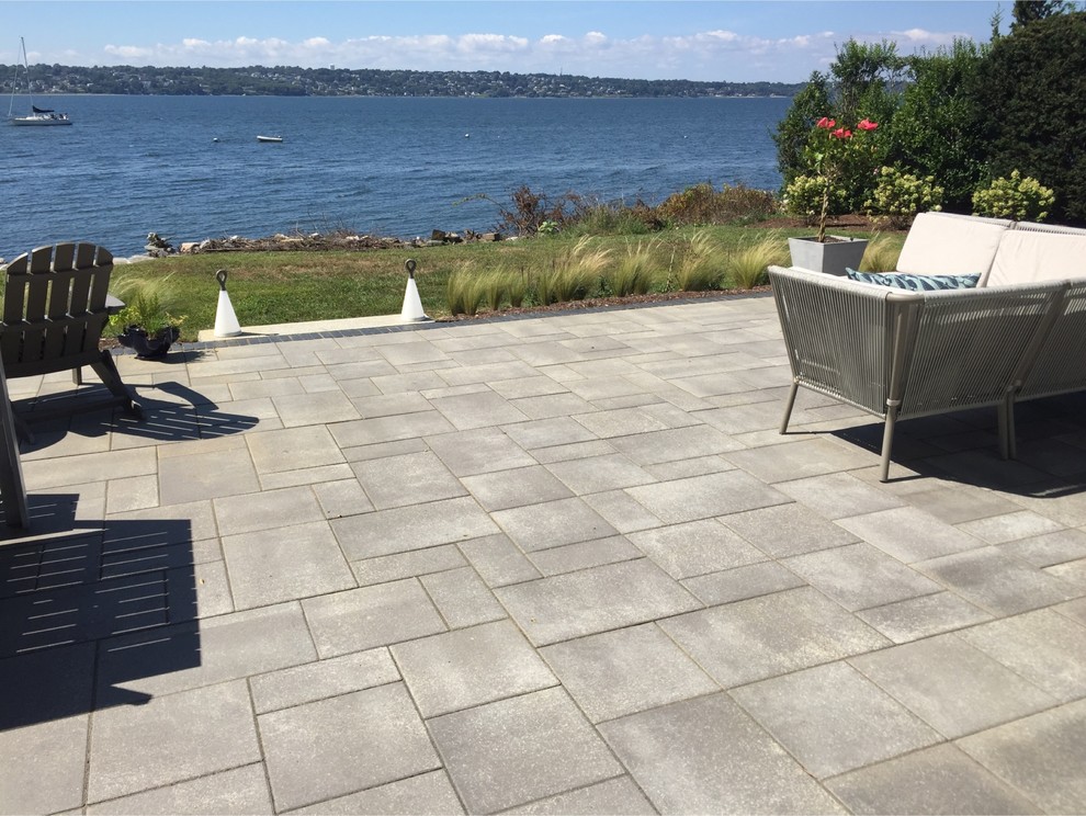 French Grey Umbriano Patio - Beach Style - Patio - Providence - by ...