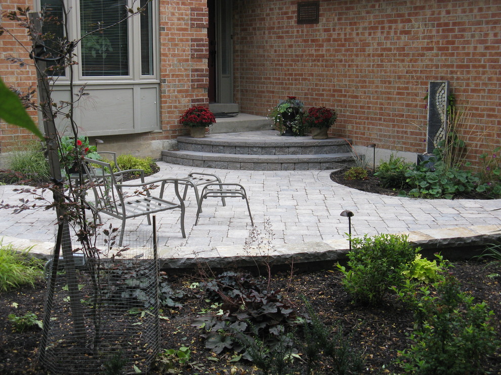 Front entrance patio design - Mediterranean - Patio - Toronto - by ...