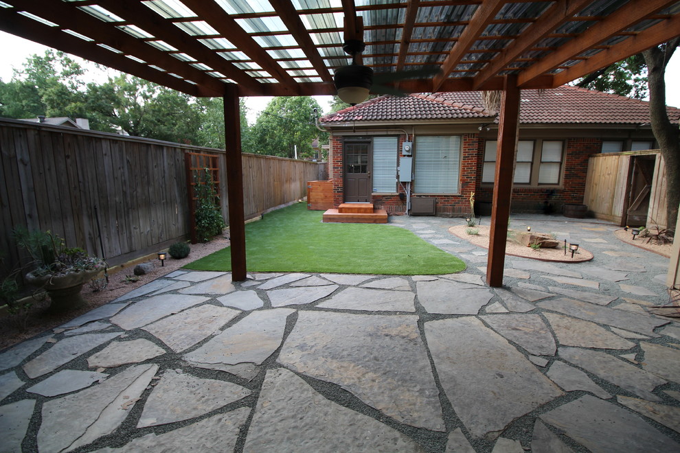 Full back yard remodel - Craftsman - Patio - Houston - by Wakasa ...