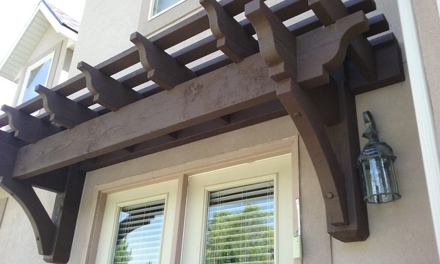 Fullsize Timber Frame Pergola & Timber Frame Awning - Klassisk ...