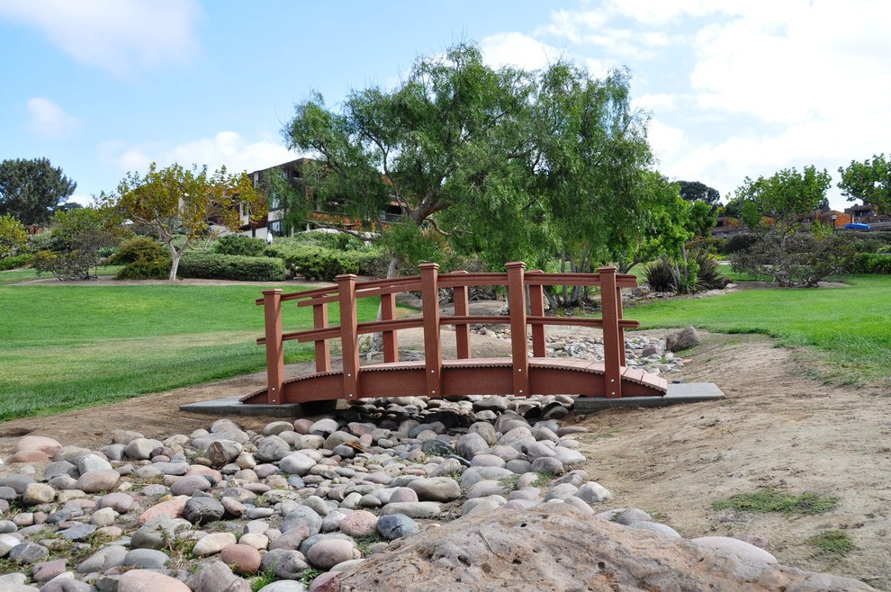 Garden Bridge - Contemporary - Patio - Portland - by Redwood Garden ...