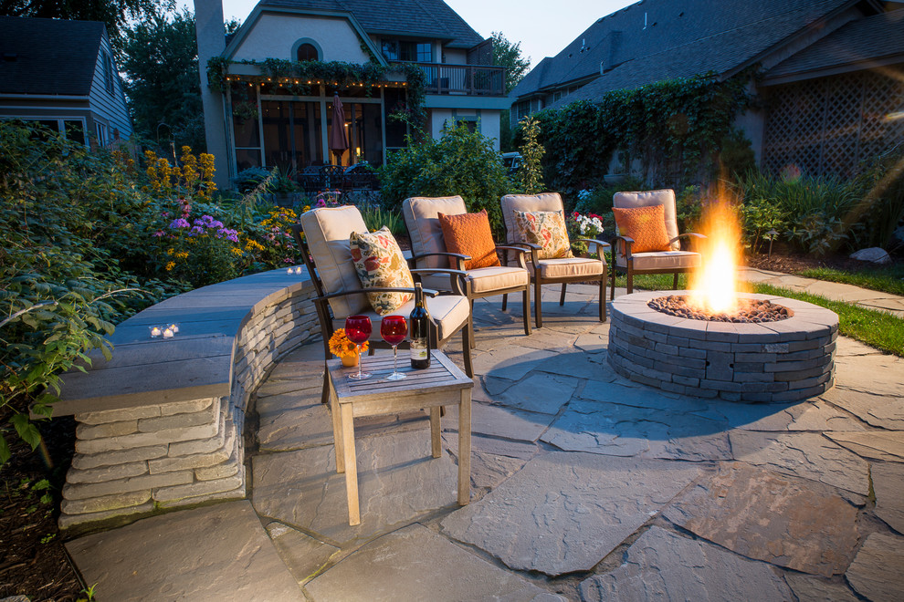 Gas Fire Pit Patio – Tranquil Outdoor Refuge - Patio - Minneapolis - by ...