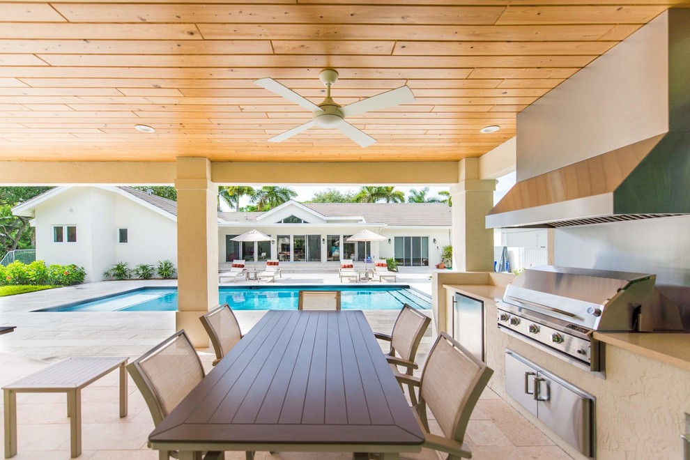 Gazebo with Outdoor Kitchen - Contemporary - Patio - Miami - by ...