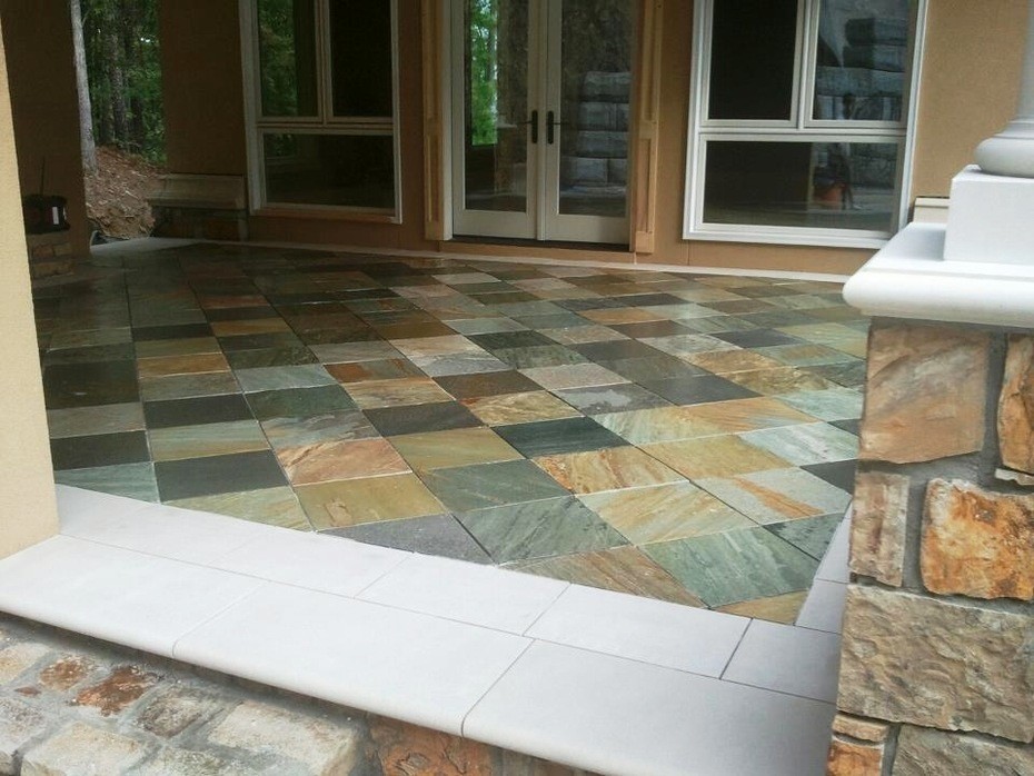 Golden White Quartzite - Contemporary - Patio - Little Rock - by F & L ...