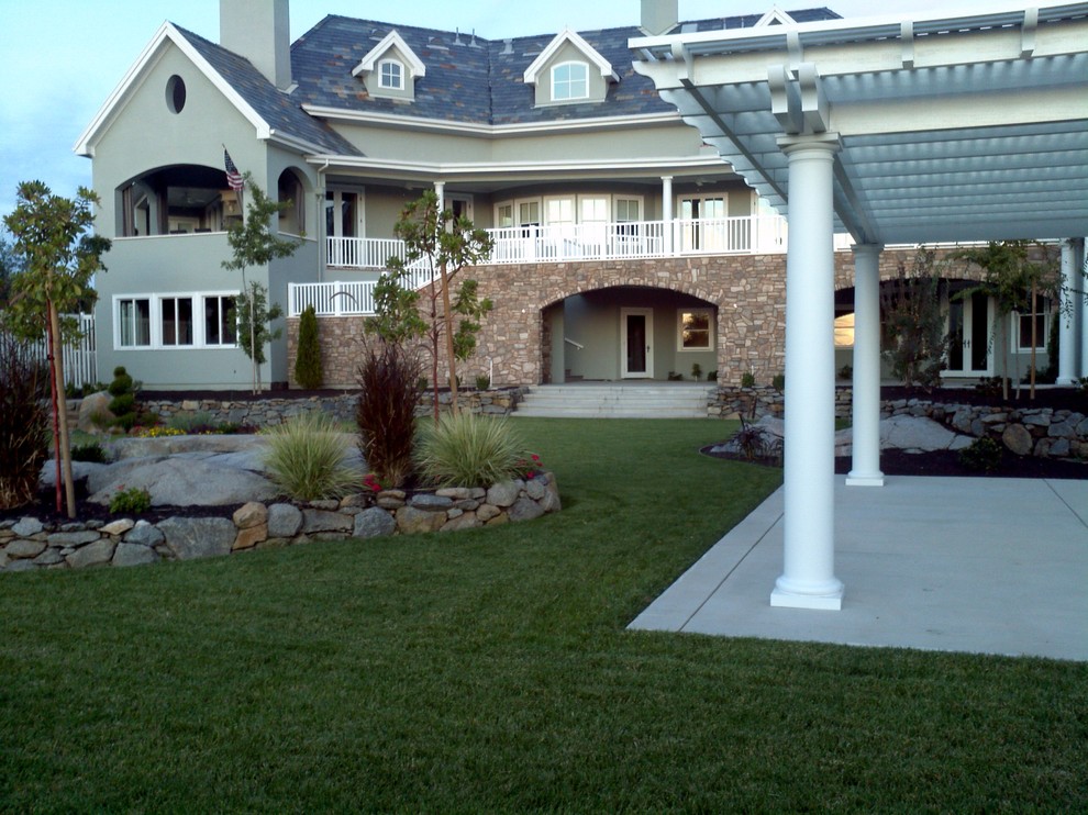 Granite Bay Patio cover and Landscaping - Contemporary - Patio ...