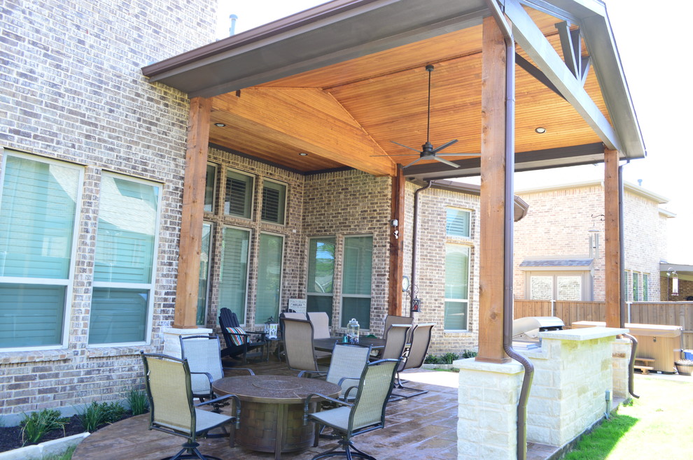 Grapevine, TX, Covered Patio Builder - Eclectic - Patio - Dallas - by ...