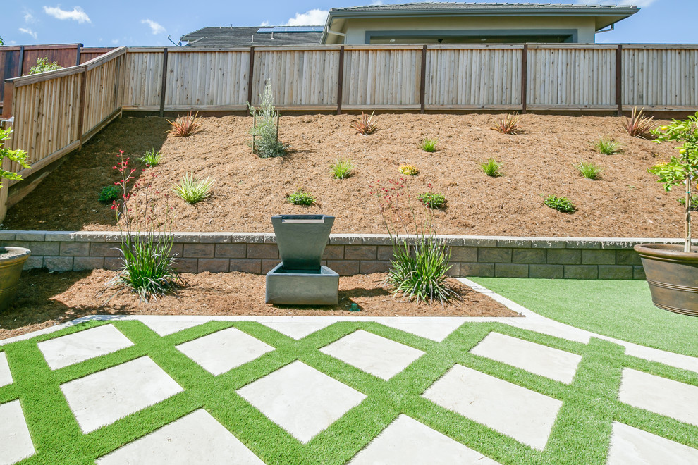 Grass and Pavers Backyard Design Ideas - Contemporary - Patio - San Francisco - by DPG Pavers ...