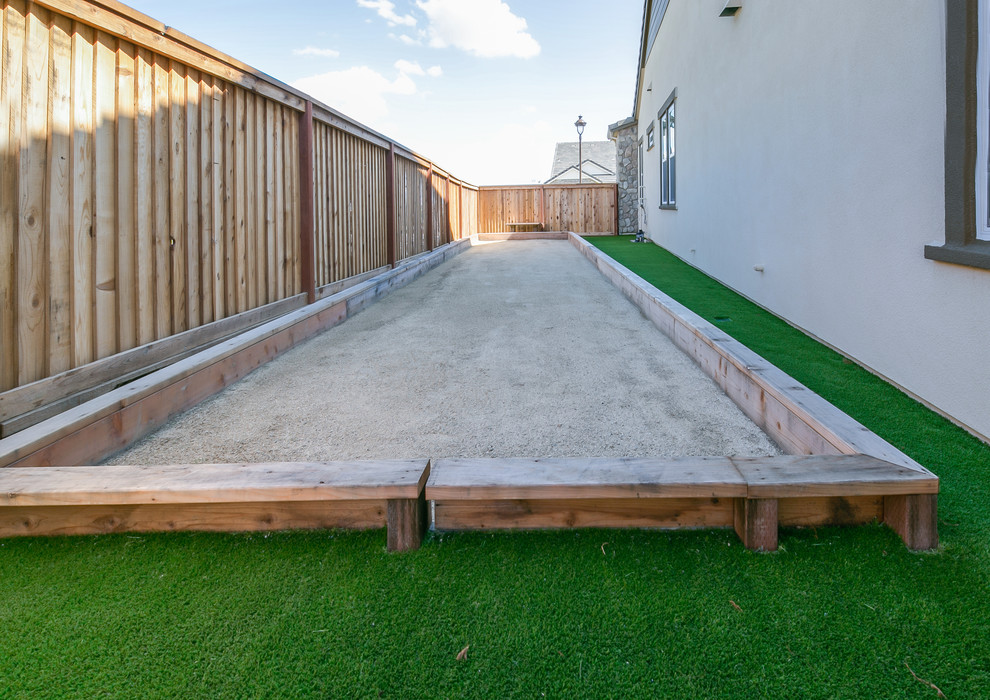 Grass and Pavers Backyard Design Ideas - Contemporary - Patio - San Francisco - by DPG Pavers ...