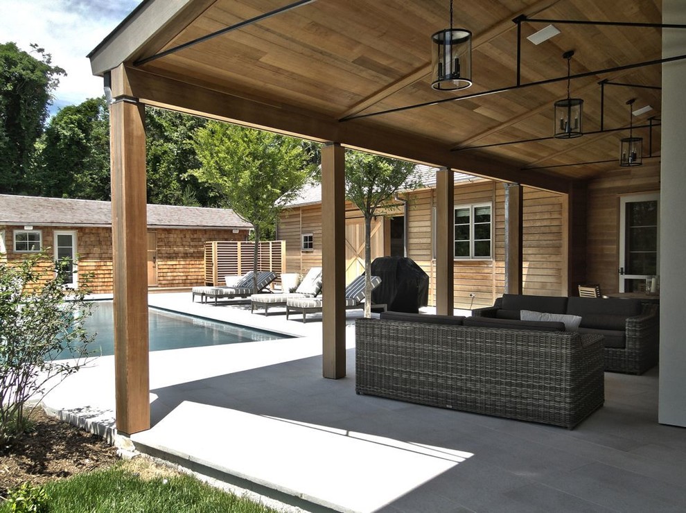 Hamptons Modern Farmhouse - Contemporaneo - Patio - New York - di User ...