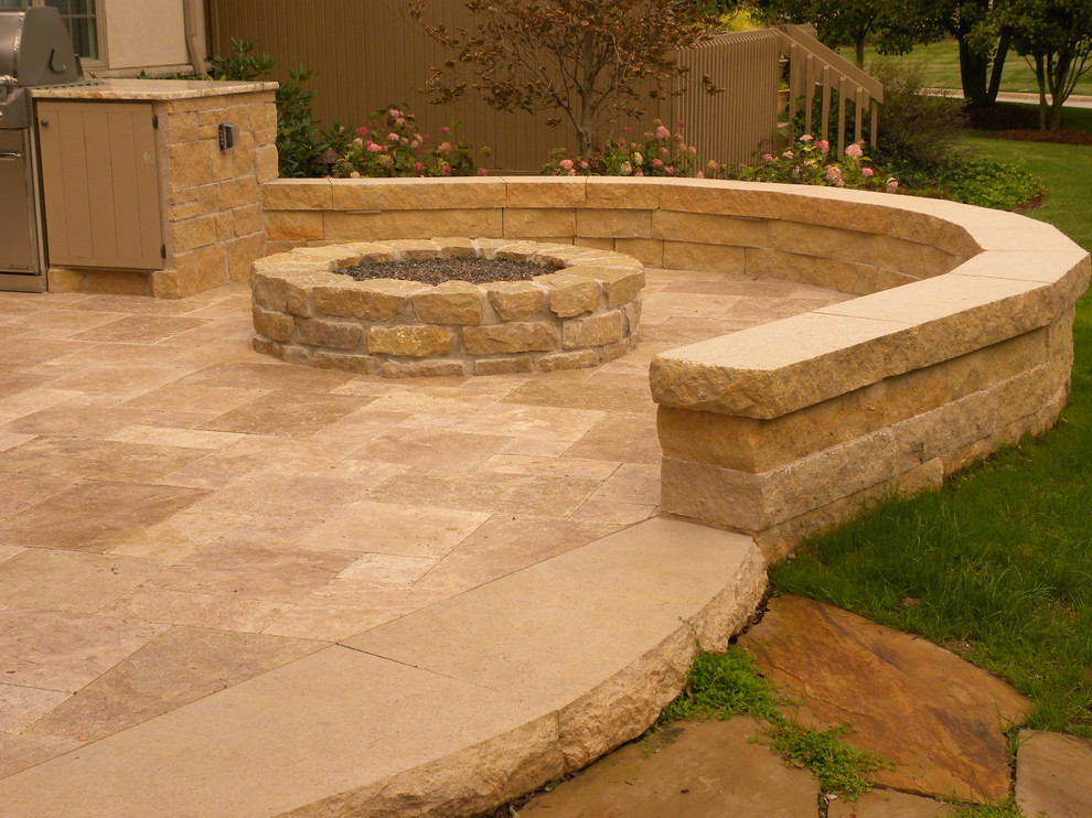 Hardscaping Back Yard Patio - Traditional - Patio - Chicago - by Smalls ...