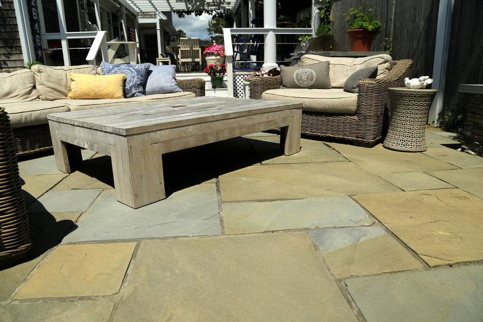 Harwich Port, Cape Cod Outdoor Fireplace and Patio - Traditional ...