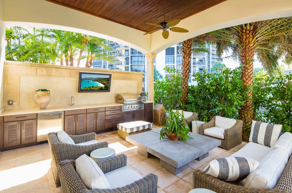 HIghland Beach Waterfront - Beach Style - Patio - Miami - by NMB Custom ...