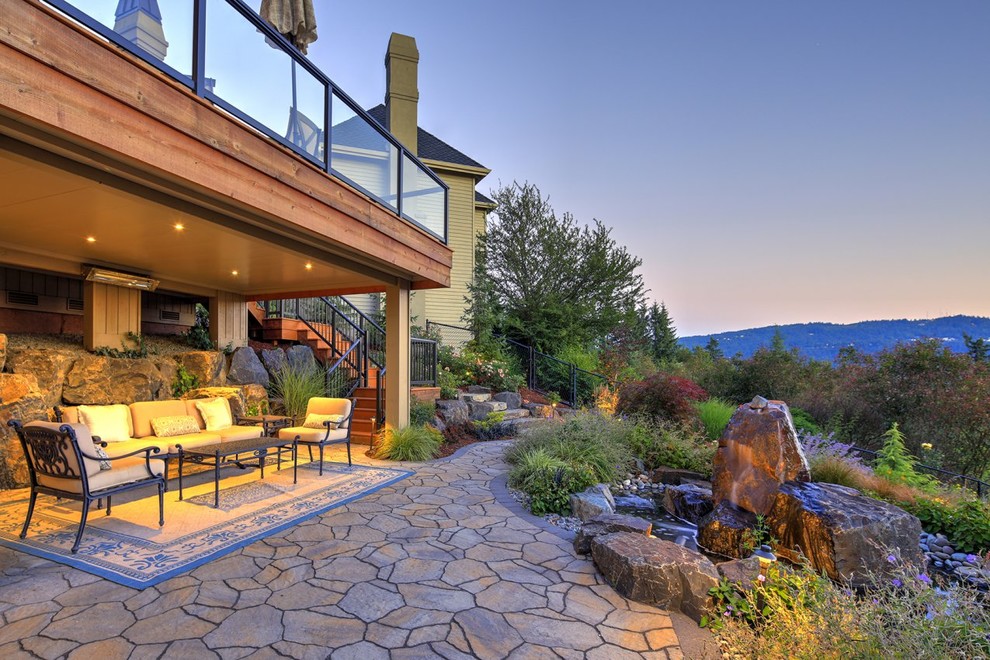 Hillside Landscape and Outdoor Living - Contemporary - Patio - Seattle ...
