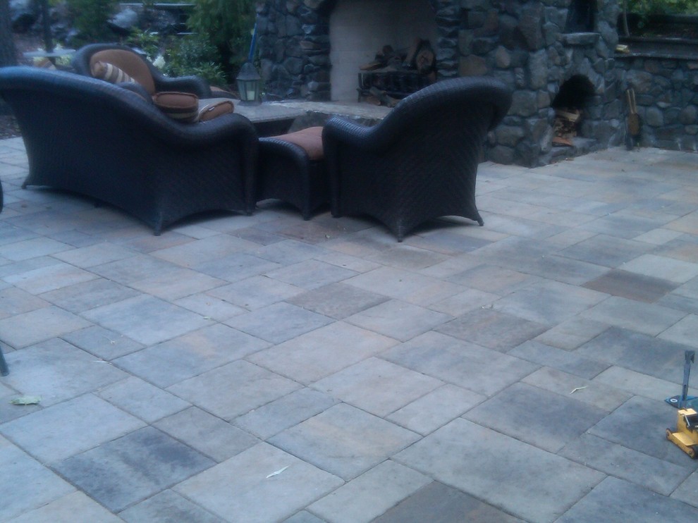 Historic Basalt Retrofit Landscape - Rustic - Patio - Seattle - by ...