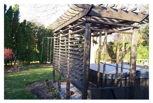 Hot Tub / Spa Enclosure - Transitional - Patio - Toronto - by Flexfence ...