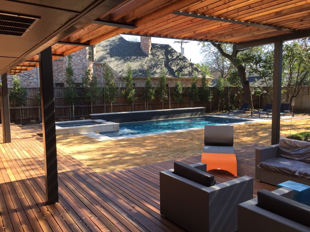 I-Beam Arbor - Modern - Patio - Dallas - by Raney & Company LLC | Houzz