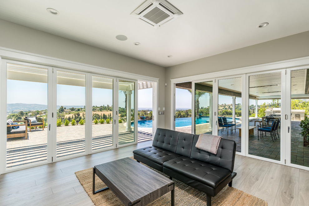Indoor-Outdoor Pool House Created with Two AG Millworks Accordion Doors ...