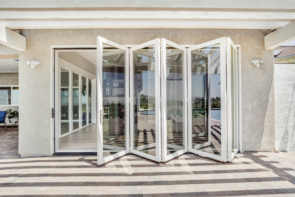 Indoor-Outdoor Pool House Created with Two AG Millworks Accordion Doors ...