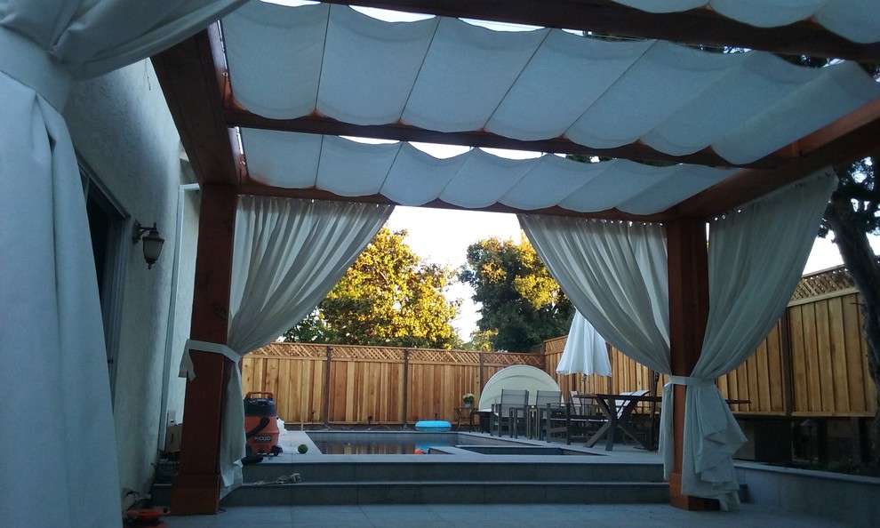 Infinity Canopy featured on a Forever Redwood Pergola - Patio - Los Angeles - von Infinity ...