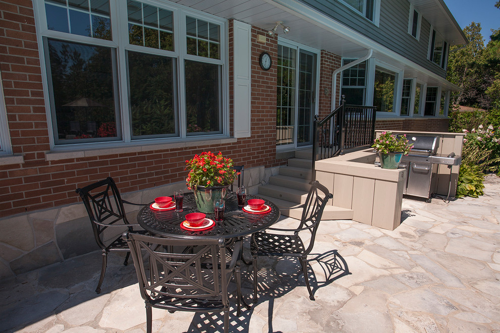 Inground pool deck over 40 foot cliff. - Modern - Patio - Toronto - by ...