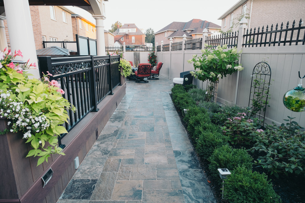 Interlock Pathway to Back Yard - Traditional - Patio - Toronto - by ...