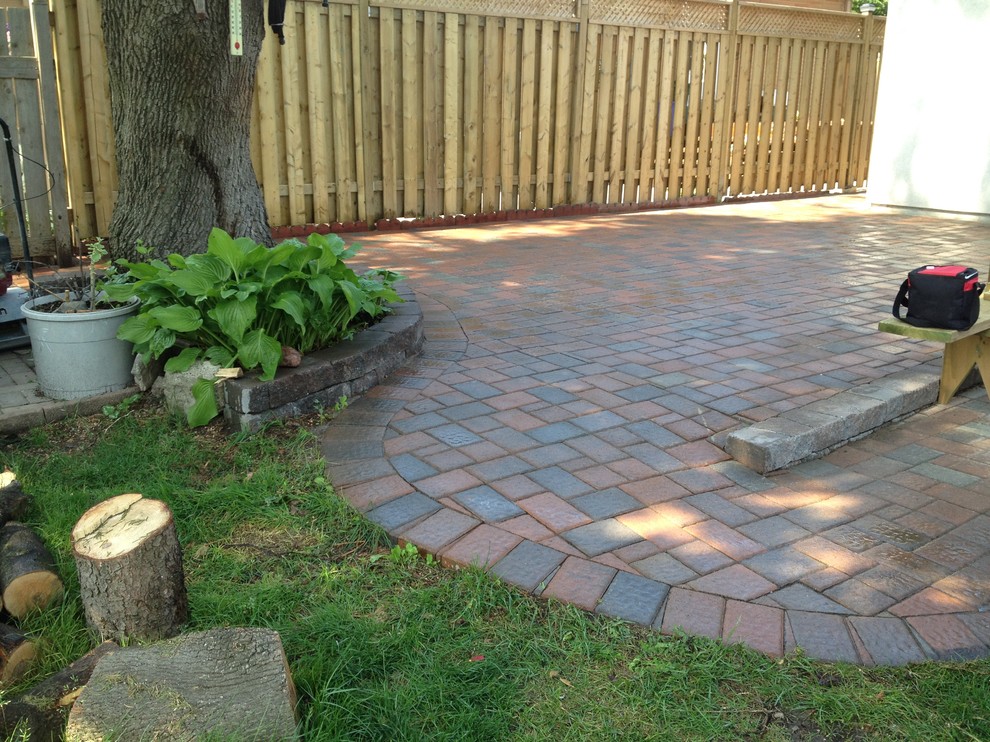 Interlock stone pavers - Rustic - Patio - Toronto - by Intact ...