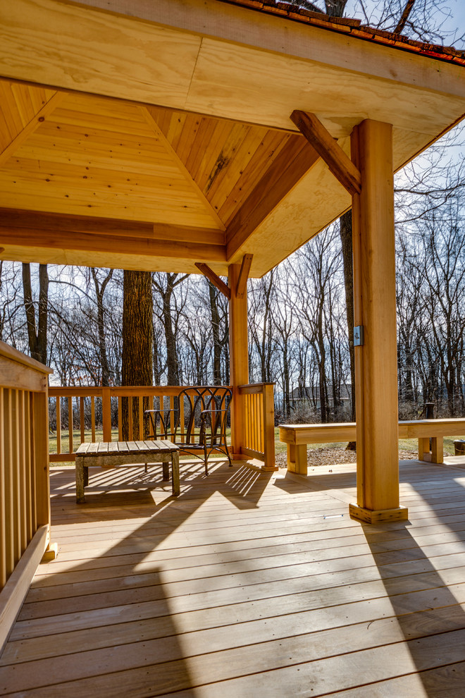 Ipe deck with pavilion - Traditional - Patio - Other - by Stump's Decks ...