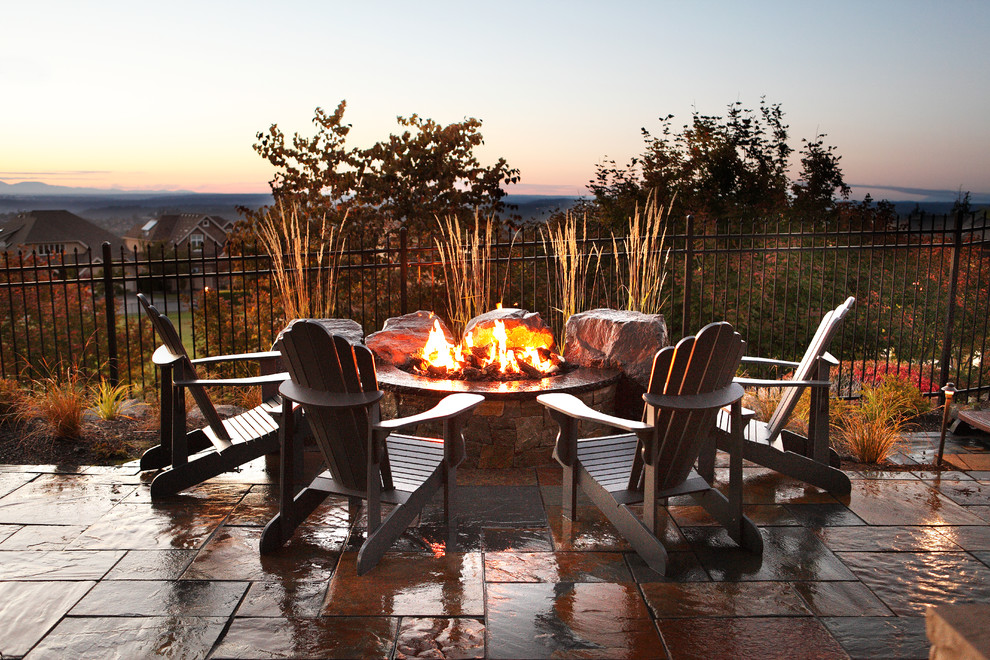 Issaquah Highlands Backyard Oasis - Rustic - Patio - Seattle - by ...