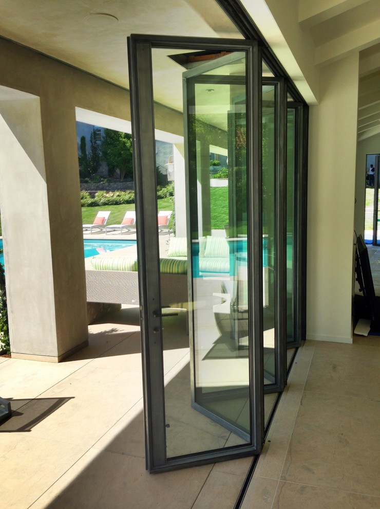 Jada Windows Custom Steel Folding Door Set - Contemporary - Patio ...