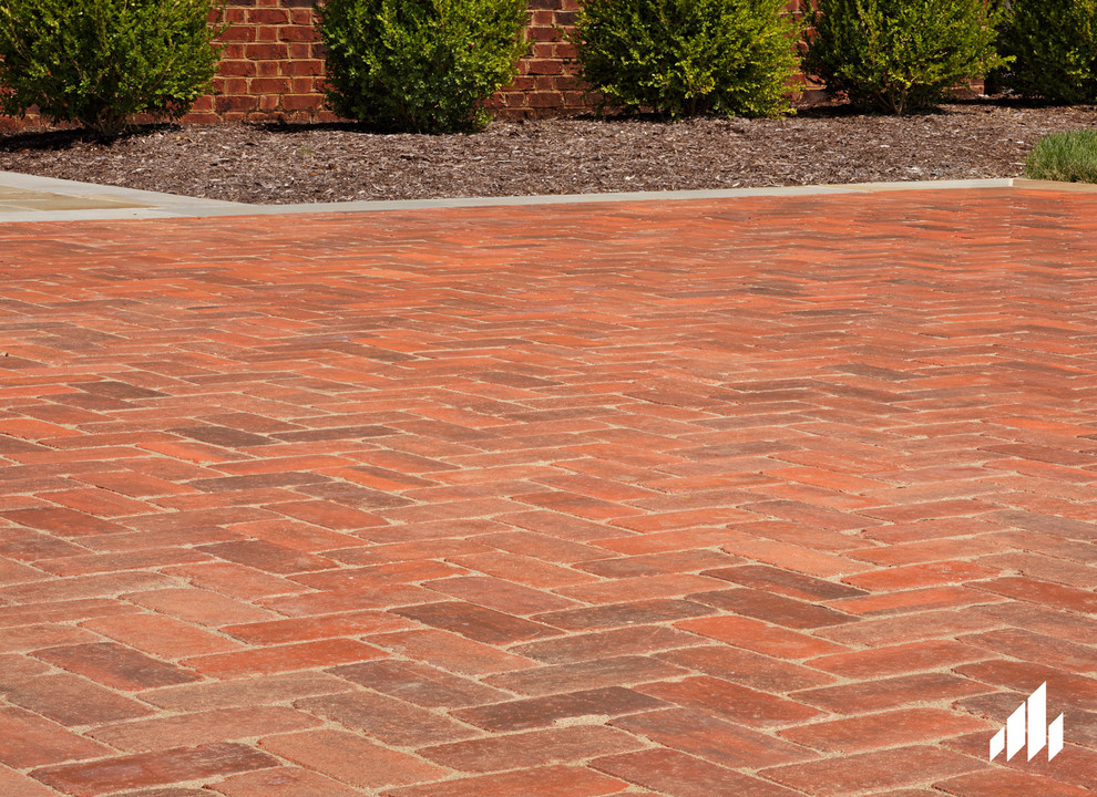 Jefferson Wade Tudor Brick Home - Tennessee - Contemporary - Patio ...