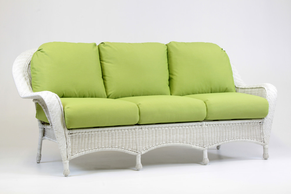 Key West Sofa in Rustic White - Traditional - Patio - Raleigh - by ...