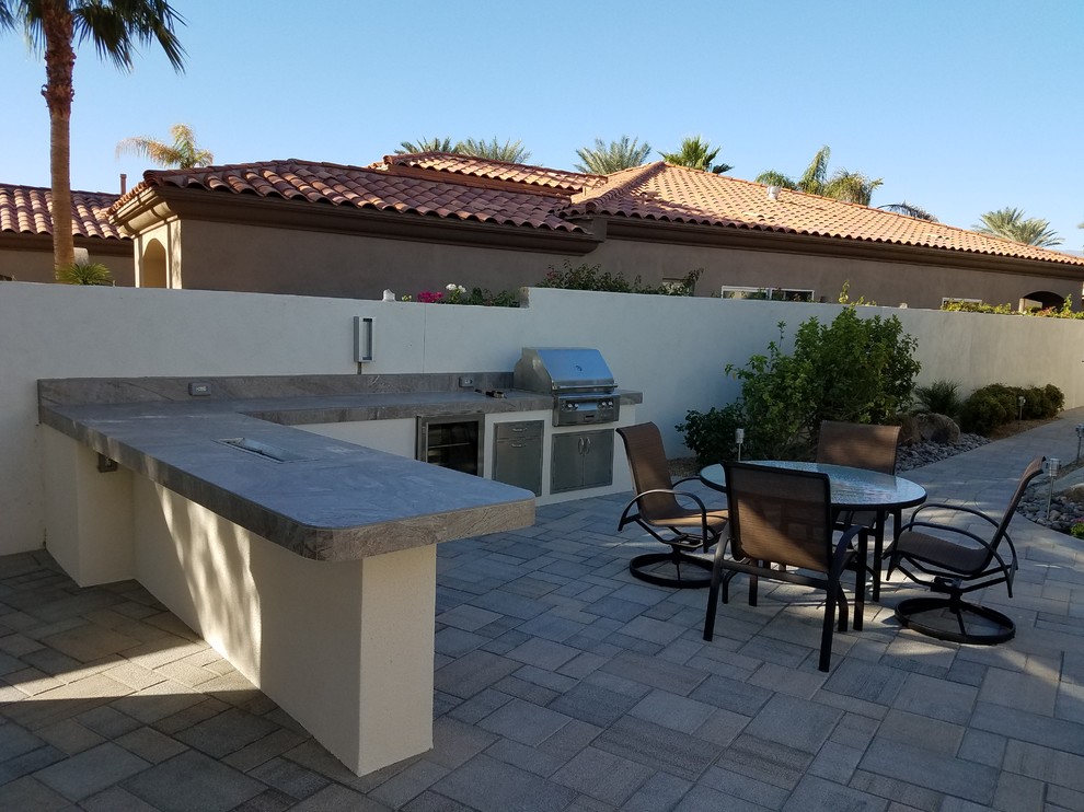 L-Shape Custom Outdoor BBQ Area - Traditional - Patio - Other - by ...