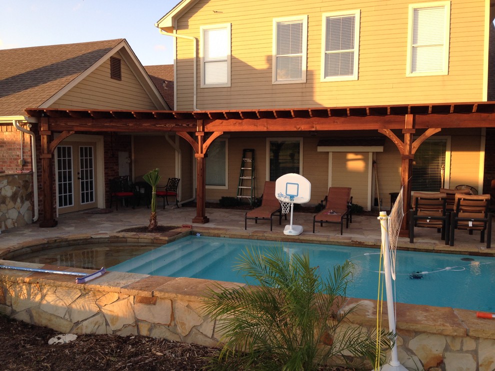 'L' Shaped Arbor - Craftsman - Patio - Dallas - by Urban Oasis Outdoor ...