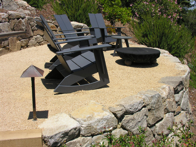 Lafayette Mediterranean Hillside Patio - Mediterranean - Patio - San ...