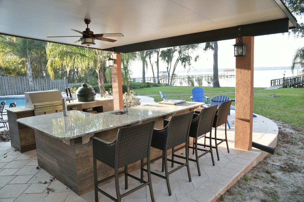 Lakeside outdoor kitchen. - Contemporary - Patio - Jacksonville - by ...