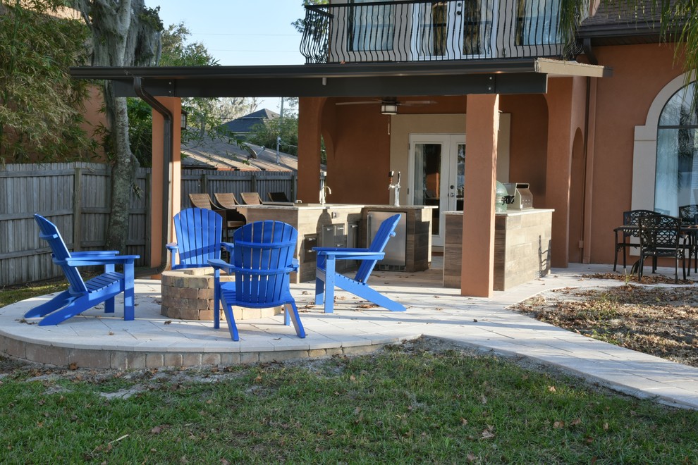 Lakeside outdoor kitchen. - Contemporary - Patio - Jacksonville - by ...