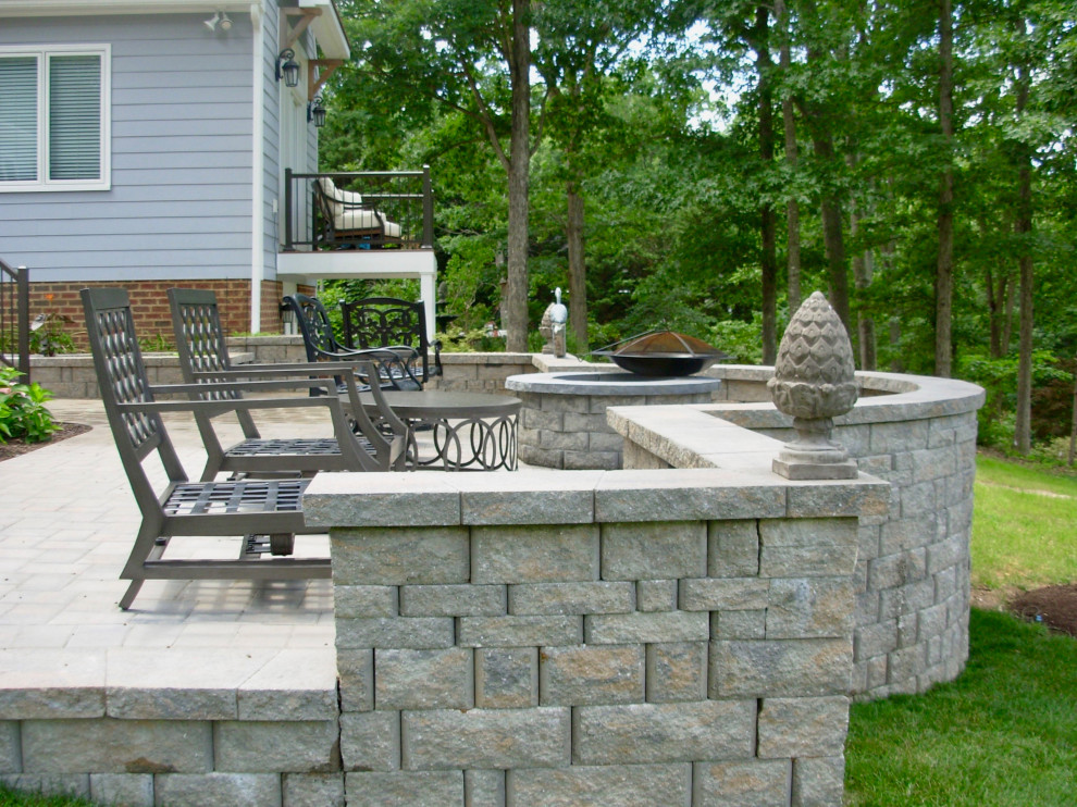 Lakeside Patio Terrace - Contemporary - Courtyard - Richmond - by Oak ...