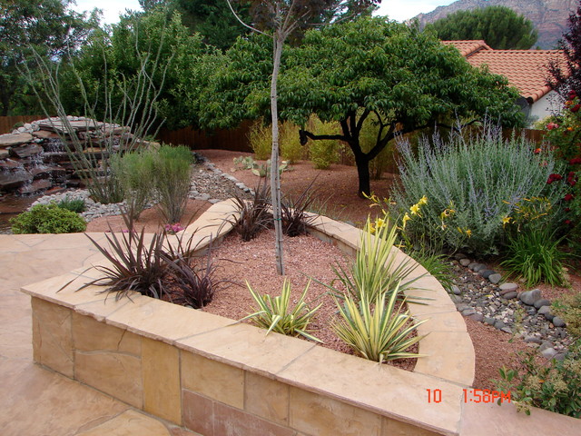 Landscape and Hardscape makeover of back yard area - Patio - Phoenix ...