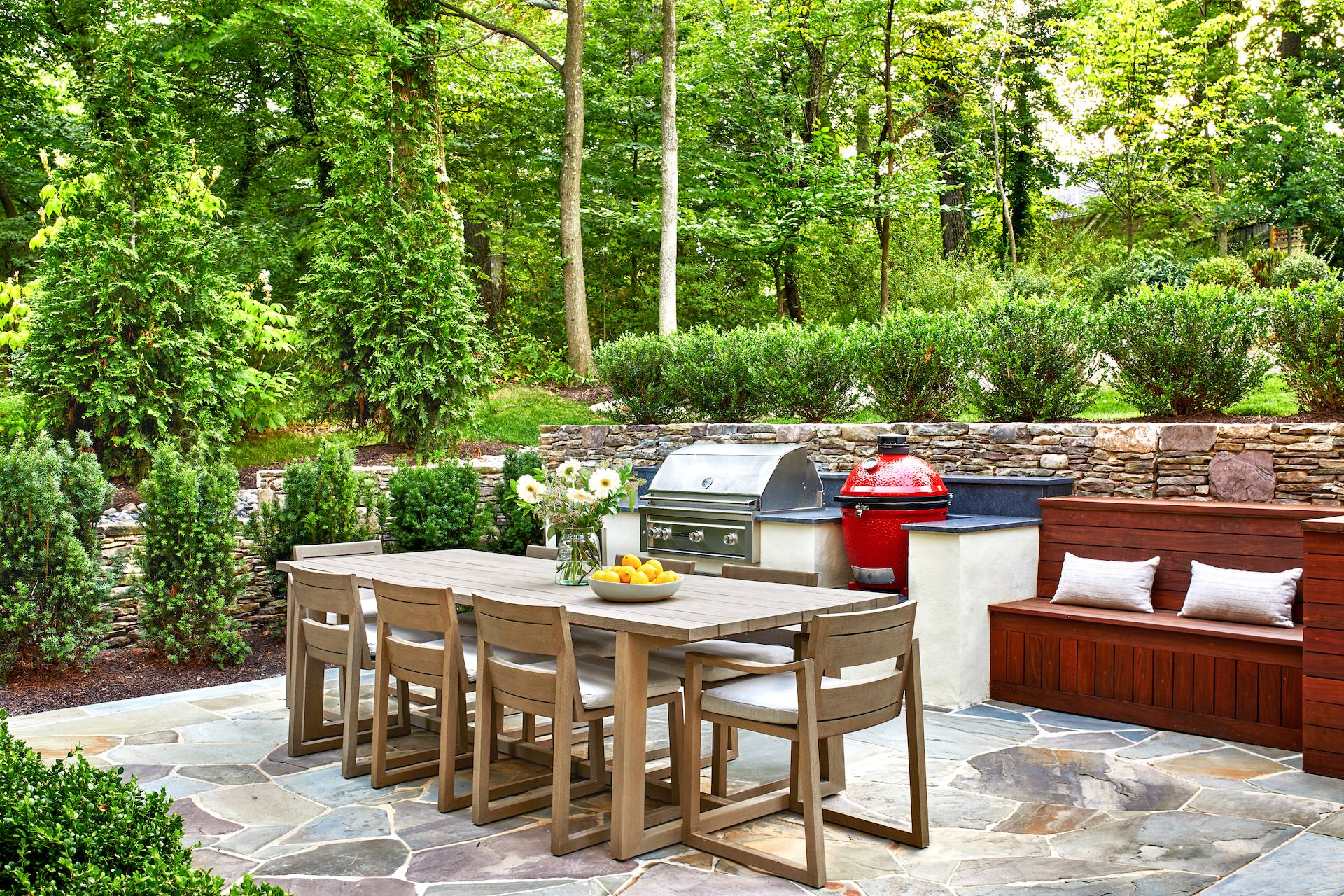 Landscape Design Of Bbq