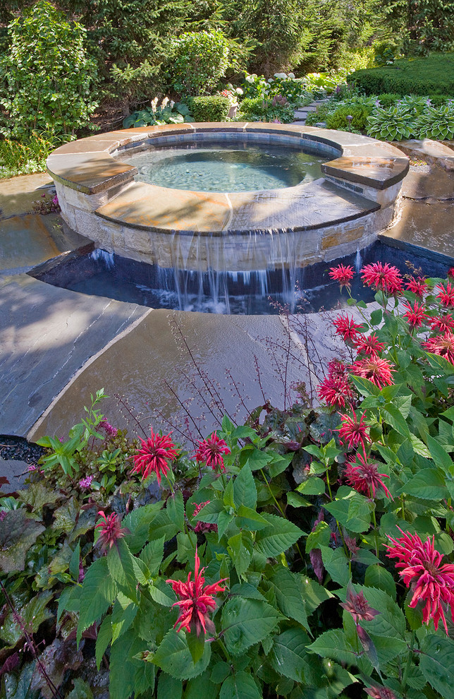 Lannon Stone and Bluestone Spa in Glenview, IL - Traditional - Patio ...