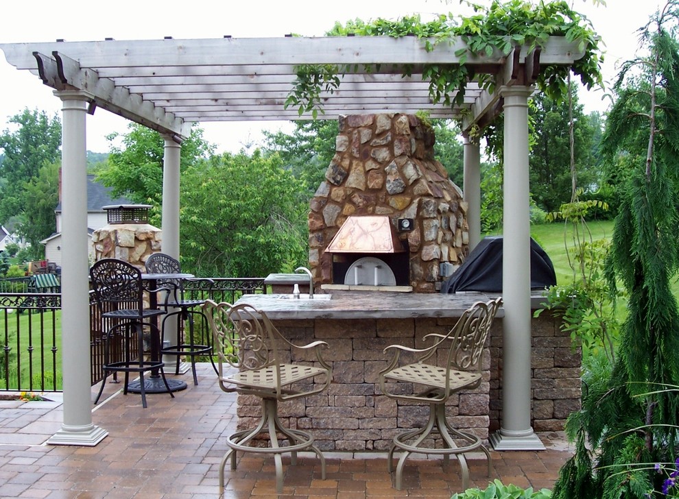 Large Outdoor Living Area with Separate Spaces. - Contemporary - Patio ...