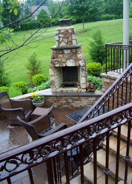 Large Outdoor Living Area with Separate Spaces. - Contemporary - Patio ...