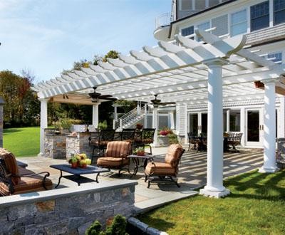 Large Span Pergola - Classico - Patio - Boston - di Walpole Outdoors ...