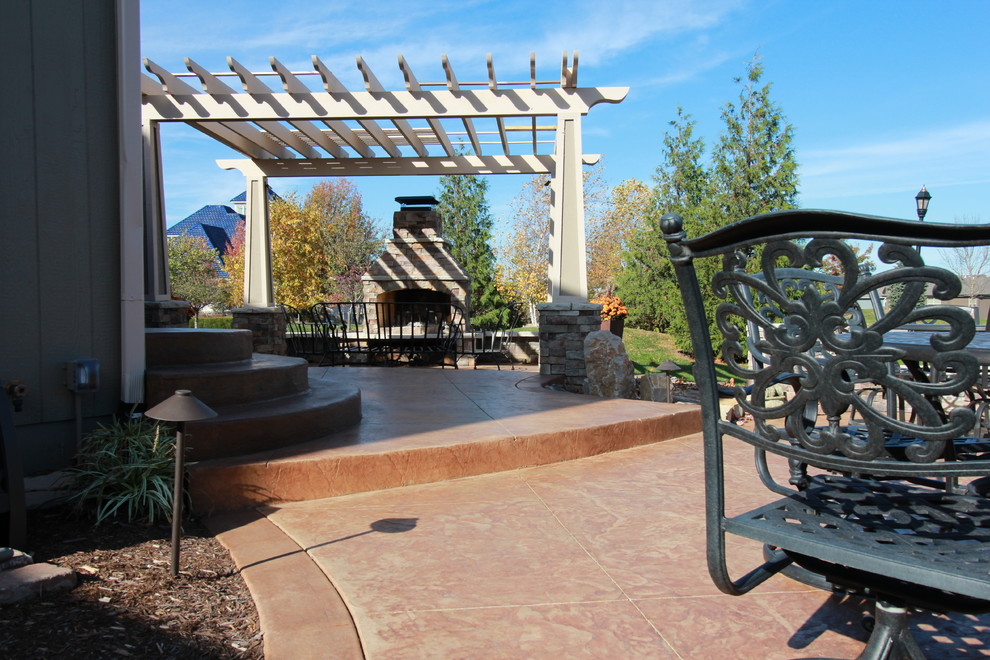 Lee's Summit Beauty! Stone Outdoor Living - Contemporary - Patio ...