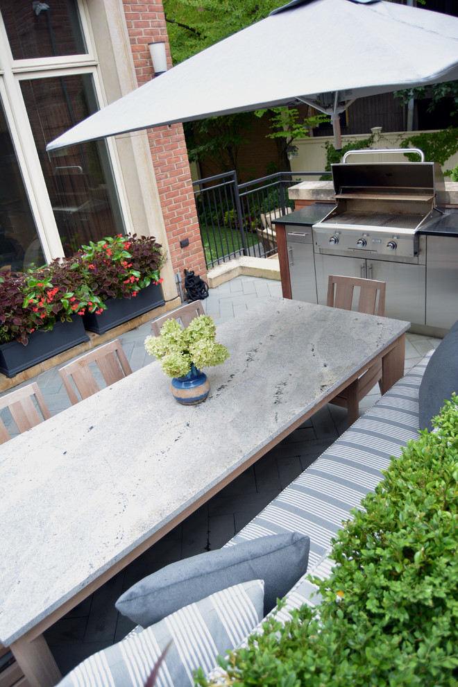 Lincoln Park Private Gardens | Mid-Level Dining Space - Contemporary ...